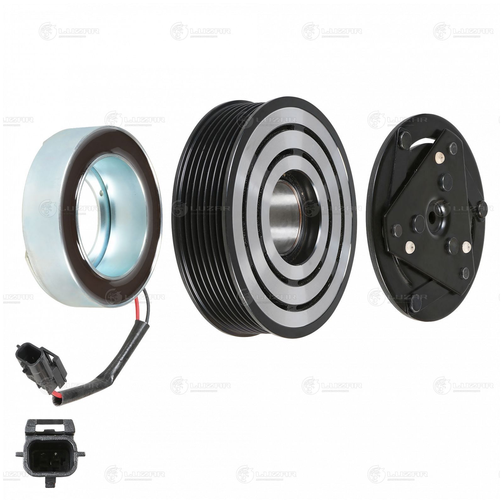 Муфта компрессора кондиционера, для Ниссан Кашкай 2006- 1.6i oem 92600JD000, 92660JD00A арт LMAC1406