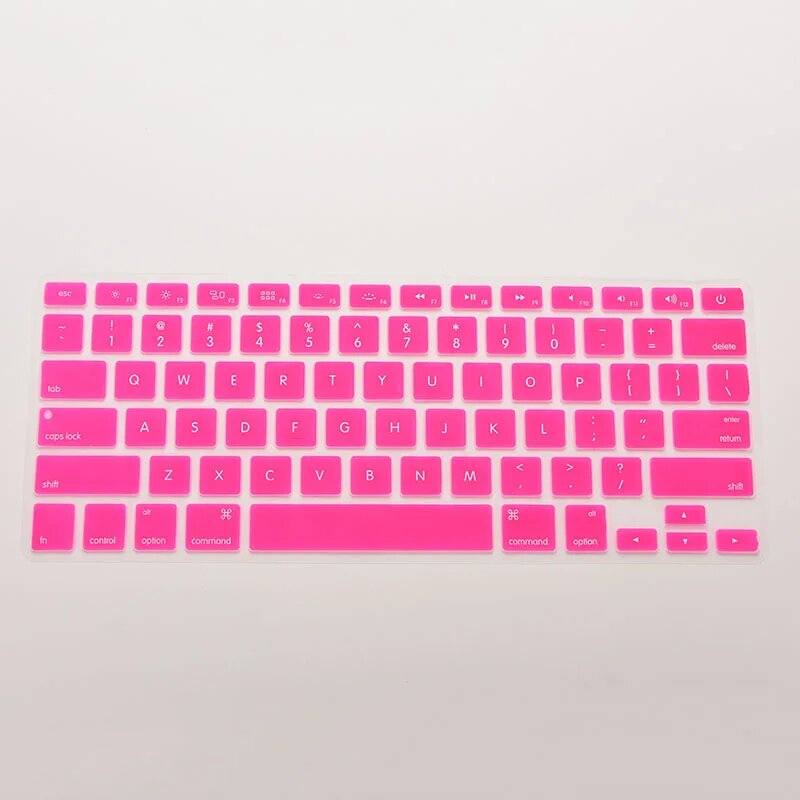 Силиконовый чехол для клавиатуры SNSXYHM для Macbook Pro 13 15 (2012-2015), Розовый, Розовый, rose