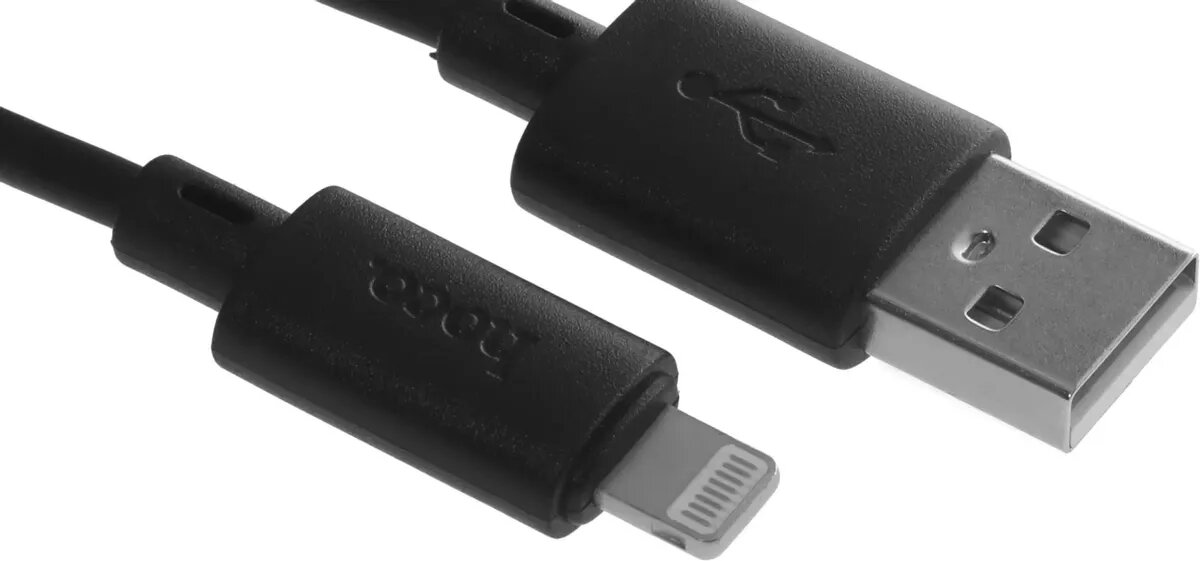 Кабель Hoco X88 Gratified, Lightning (m) - USB (m), 1м, 2.4A, черный