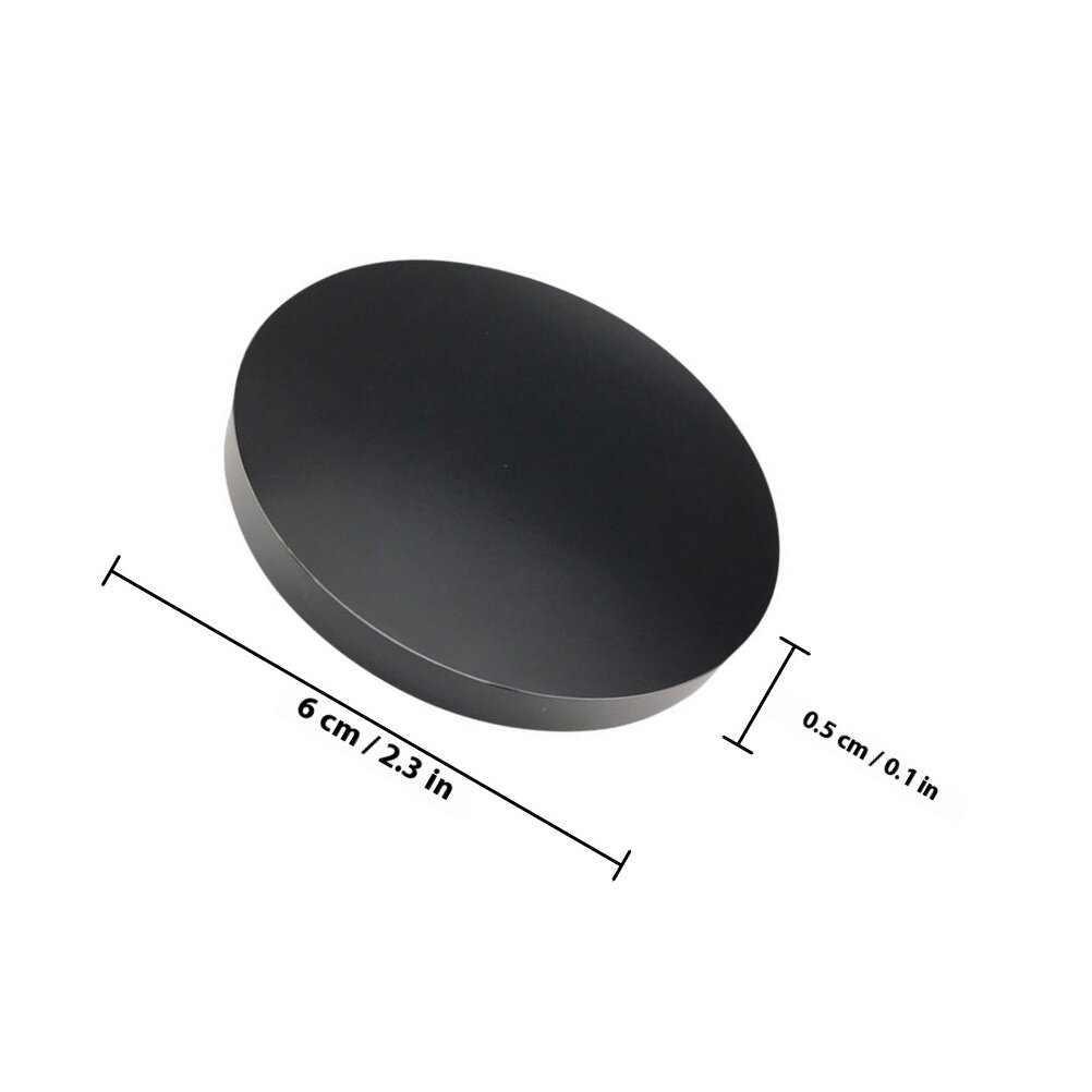 Чёрное Обсидиановое Зеркало Для Гадания Круглое Зеркало 6.00X6.00X0.50Cm