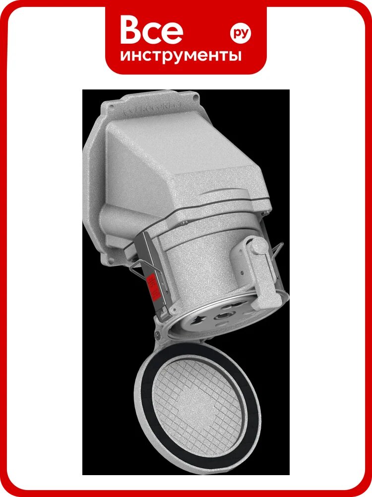 Розетка встраиваемая (панельная) угловая Proconect 200-250А, 3P+N+E, 380-440v. Металл AS7G. Макс. сеч. 95/120 мм. кв. IP66 3PS2D3NE01 + 3PS2-LB 3PS2D3NE01+3PS2LB
