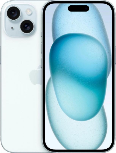 Смартфон Apple iPhone 15 512 ГБ Blue EU версия, оригинал, гарантия 1 год