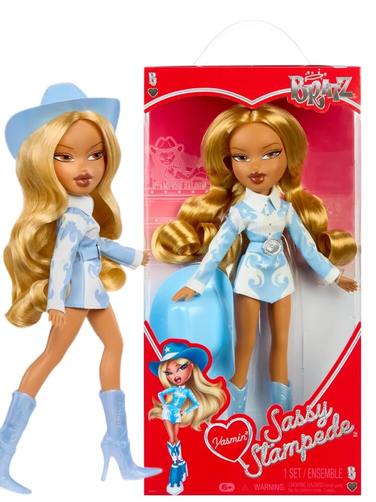 Bratz Sassy Stampede Sasha , 2026 Новая модная кукла, детская игрушка-подарок