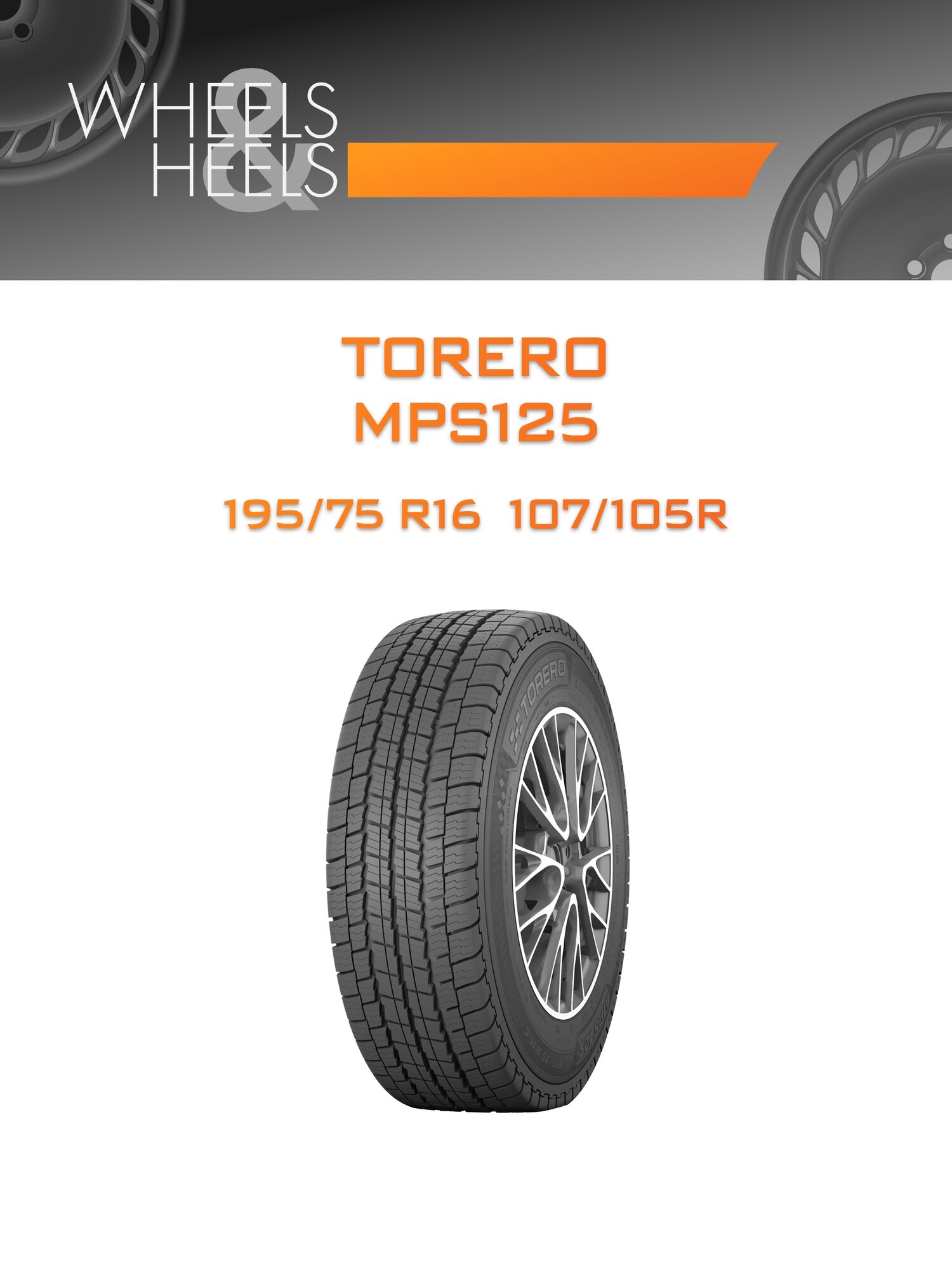 Шина автомобильная TORERO MPS125 195/75 R16C 107/105R ALLSEASON, всесезонная, универсальная