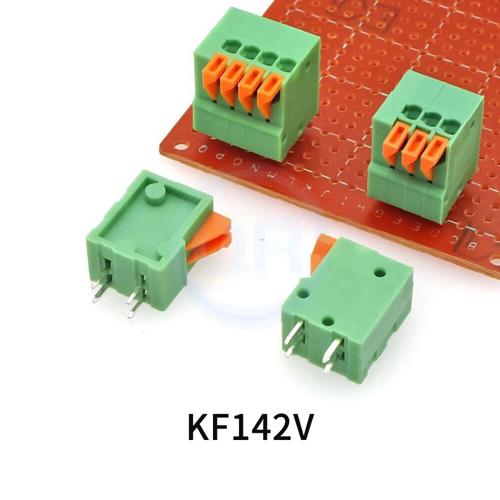 Клеммная колодка KF142V 3П, 5.08 мм, зеленая