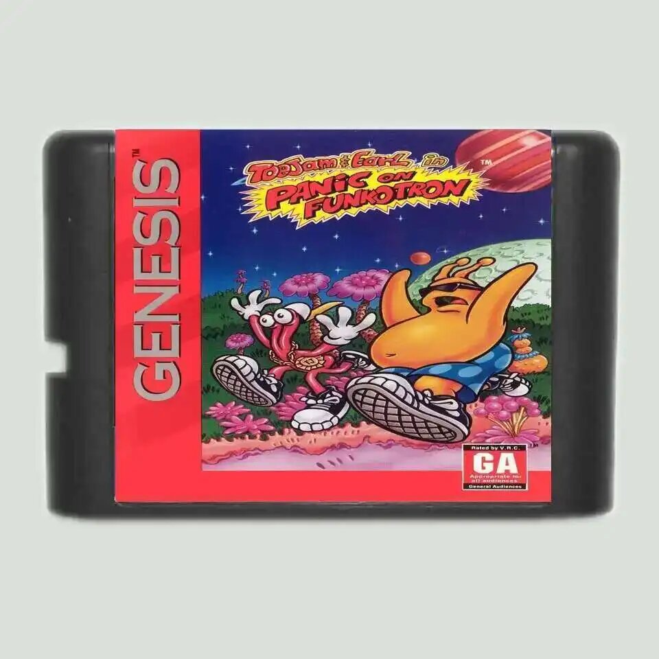 ToeJam & Earl in Panic on Funkotron Sega Mega Drive 16-битная игра JAP Shell