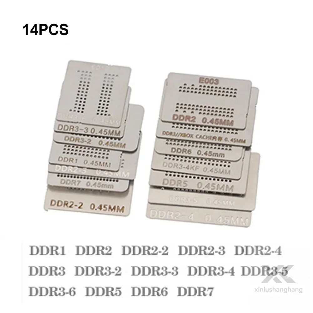 Трафарет для BGA-памяти, трафарет для DDR5 с шариковым расположением компонентов, BGA78, BGA96, прямой нагрев.
