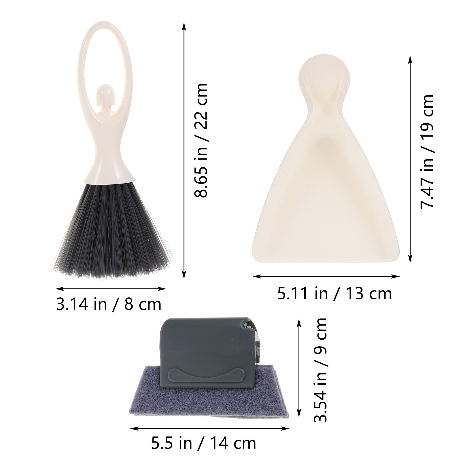 Набор Из 1 Шт Мини Веник И Метелка Для Уборки Стола Размер 22.00X8.00X3.00Cm