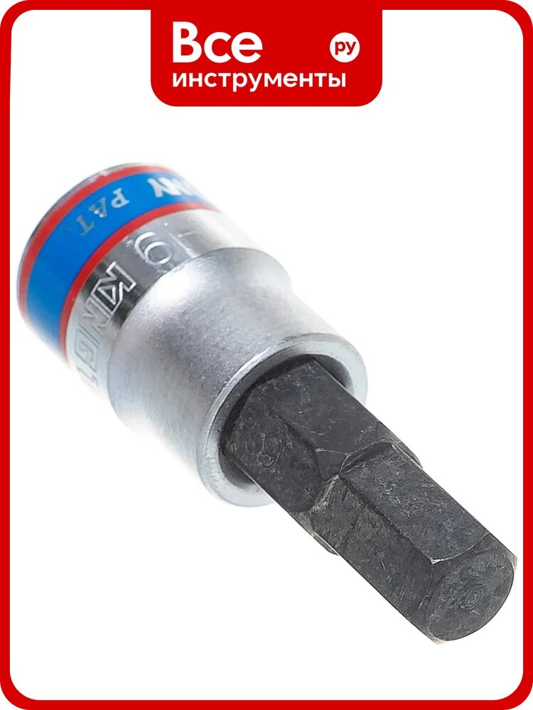 Торцевая насадка (бита) 3/8", HEX, 9мм, 50мм KING TONY 302509