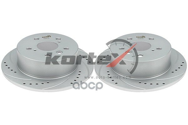 Диск торм. TOYOTA CAMRY V40/LEXUS ES 06- зад. (d=281mm)(Geomet/перфорация+насечки)(к-т 2шт) KD-SET518 KORTEX арт. KDSET518