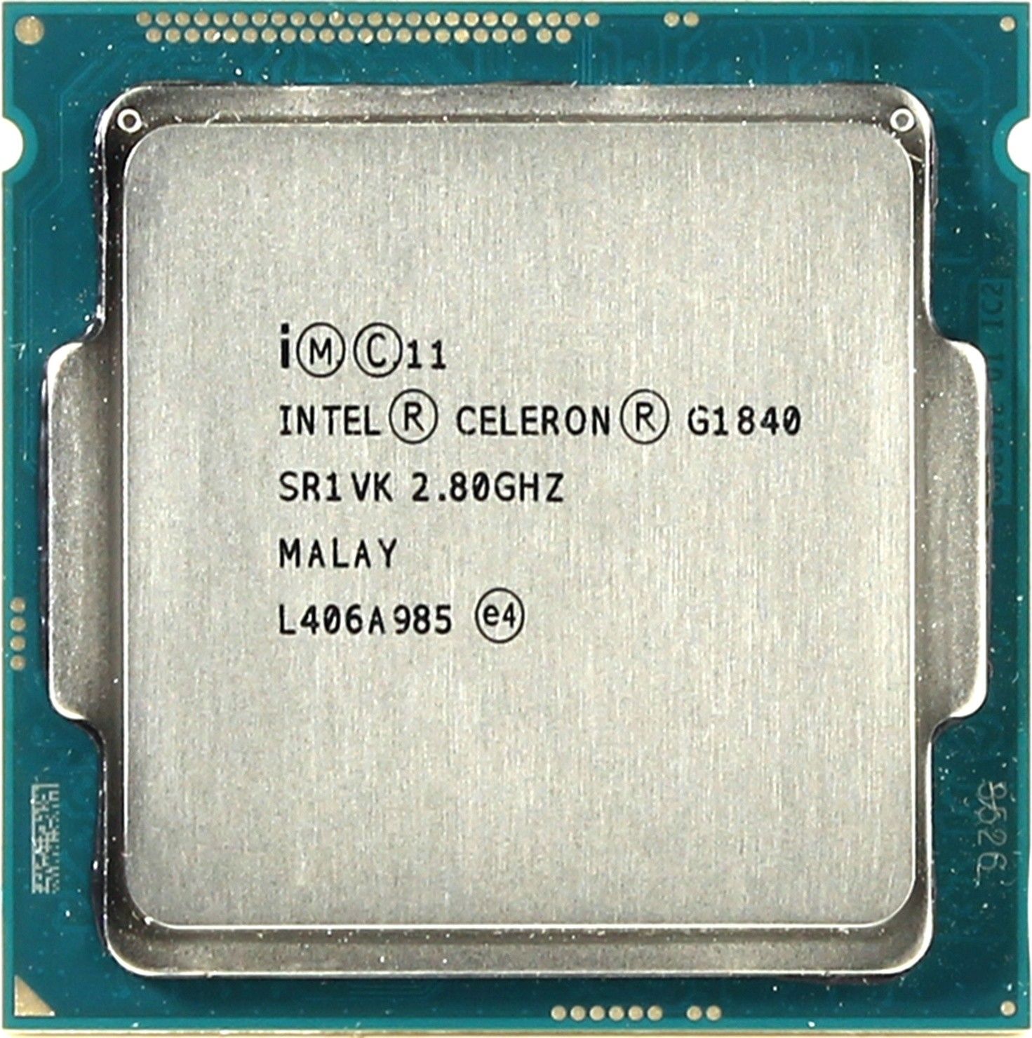 Процессор Intel Celeron G1840 (CM8064601483439) OEM - LGA1150, 2 х 2.8 ГГц, L2 - 256 Кб x2, L3 - 2 Мб, DDR3-1333 МГц, TDP - 53 Вт