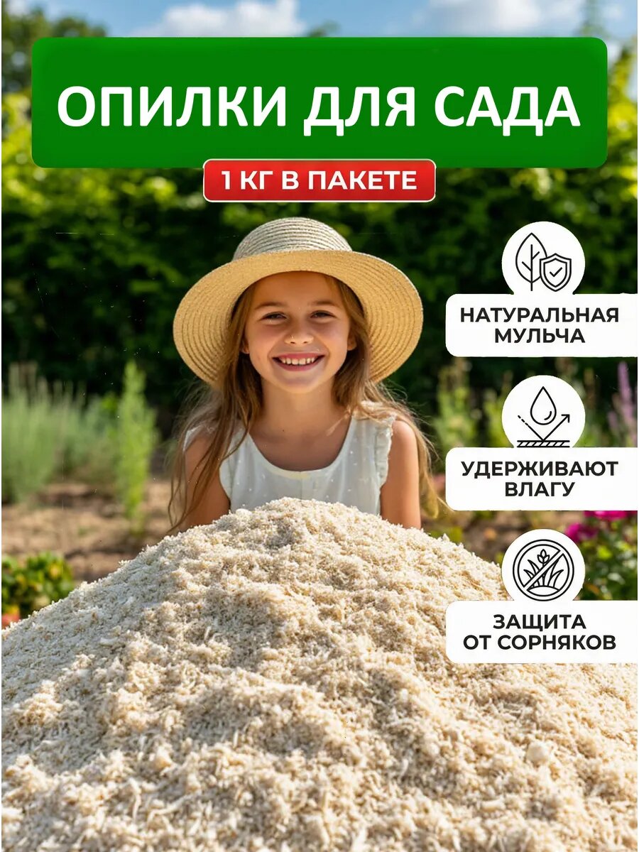 Опилки для сада 1кг