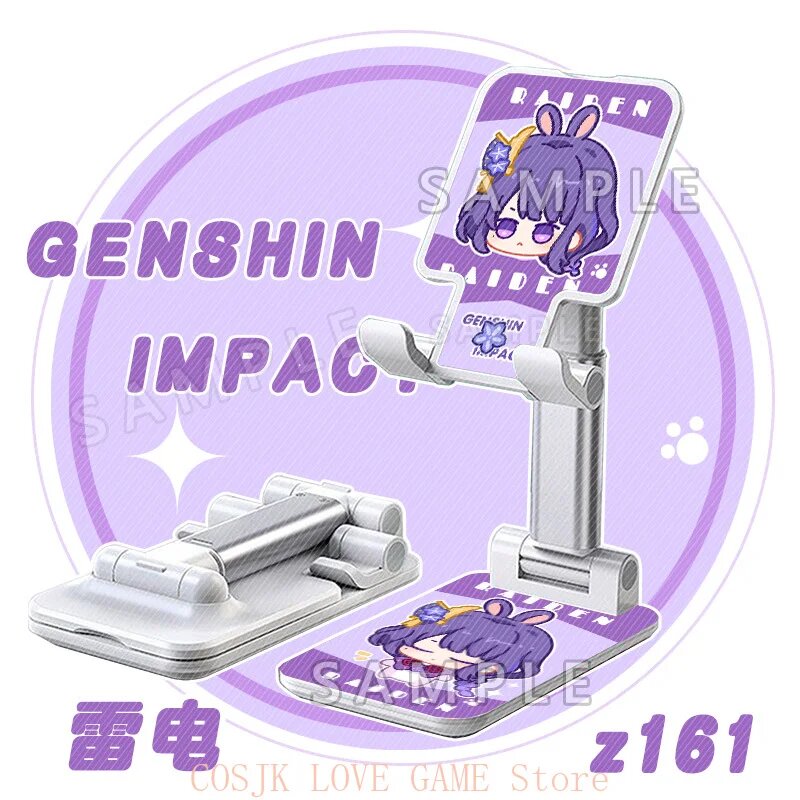 Складной держатель для телефона Genshin Impact Райден, Цвет: O