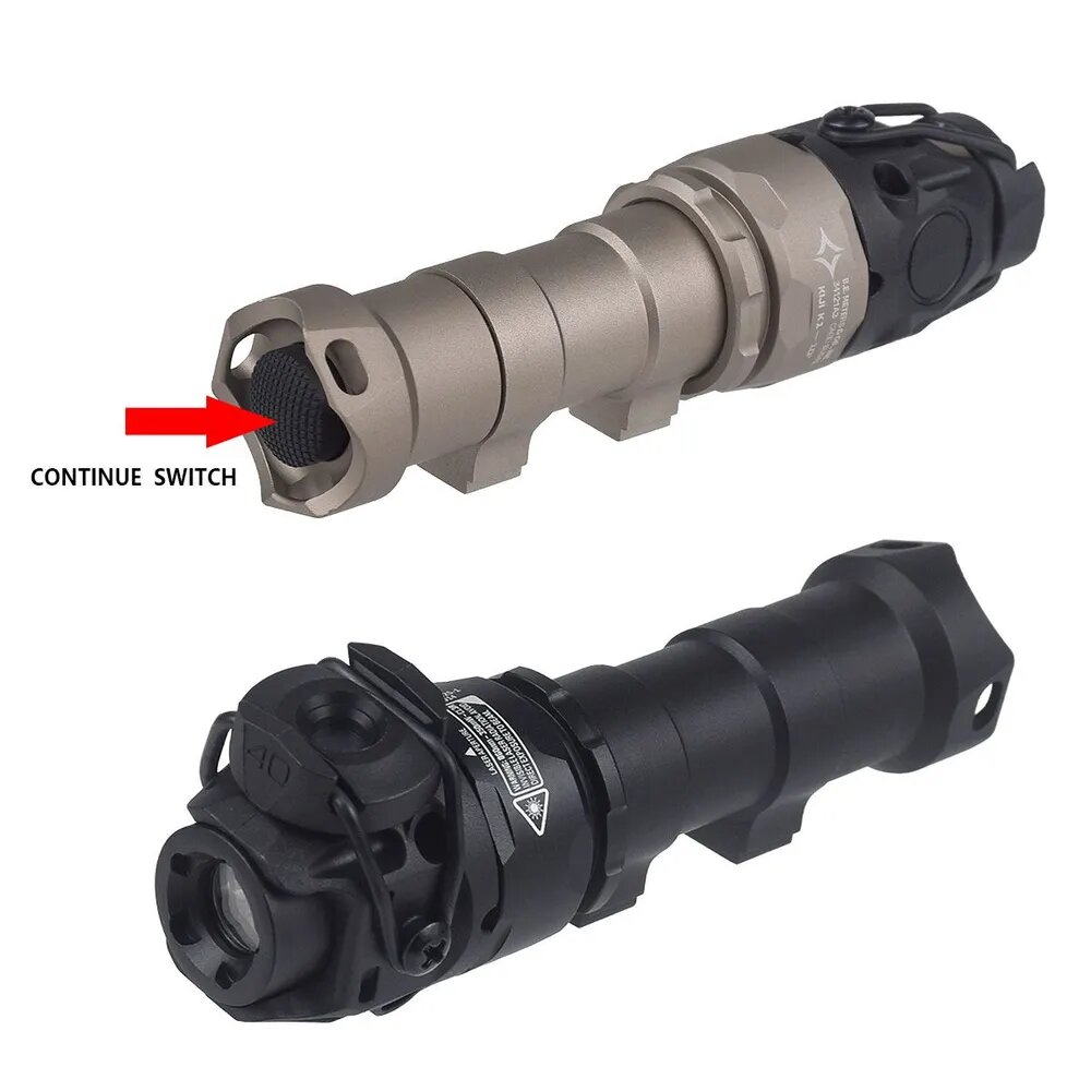 Ручной (универсальный) тактический фонарь Hunting K10 IR Light / LED Flashlight, Черный, 100 м — фото 1