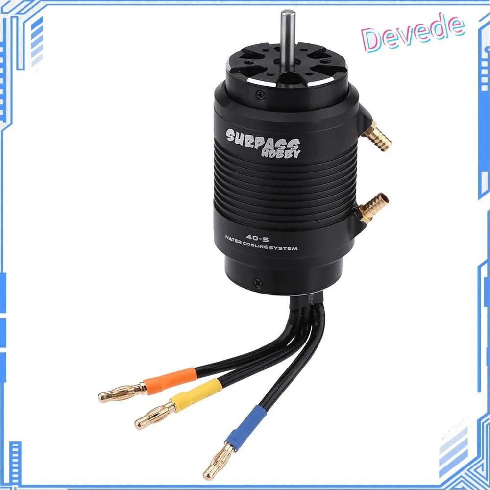 Водонепроницаемый мотор 4074 2000KV, высокоэффективный с водяным охлаждением для моделей RC