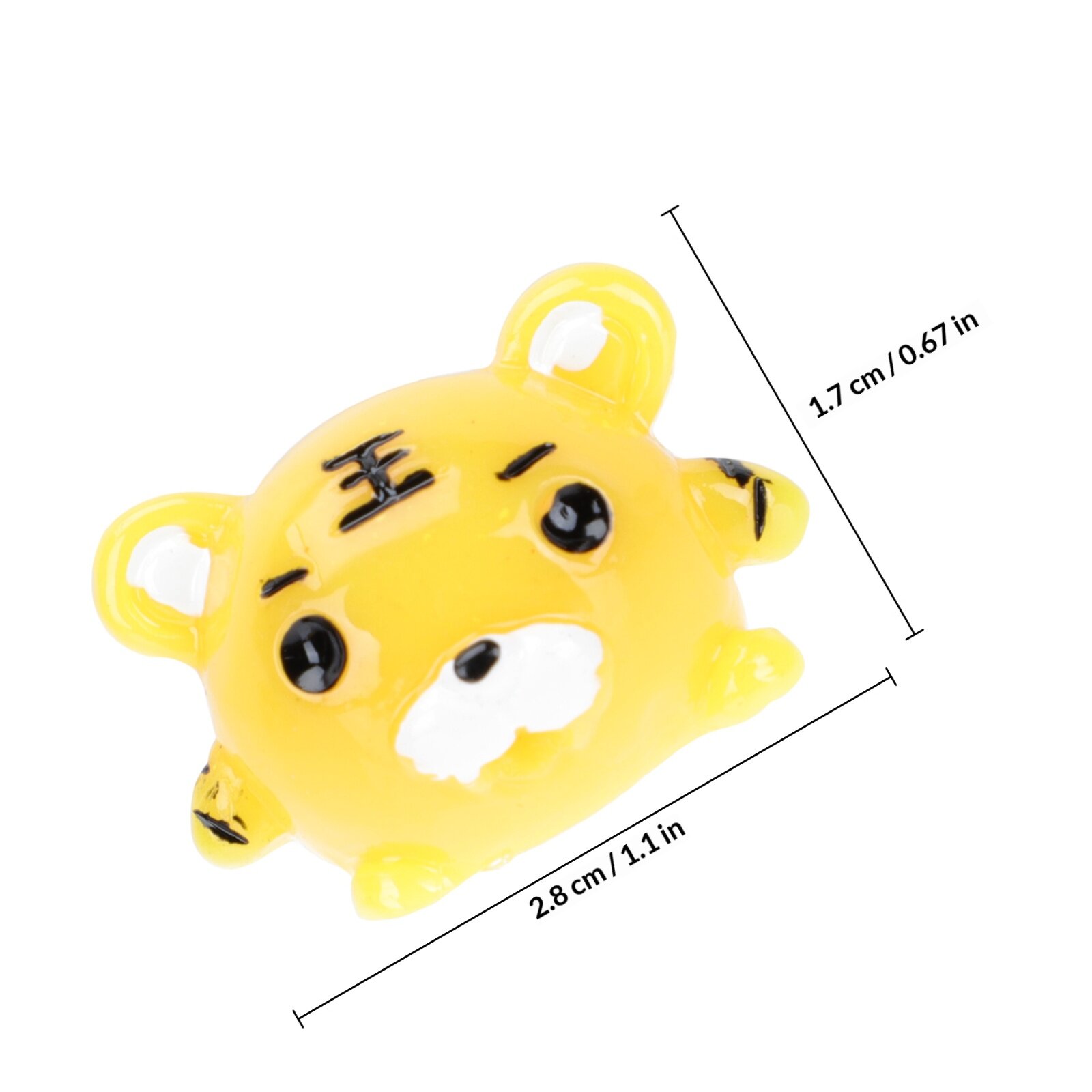 10 Штук Милые Тигры Для Мини-Ландшафта И Бонсай Оформление Двора 2 8X1 7Cm
