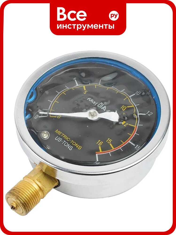 Манометр для пресса AV Steel 10т, глицериновый, для AV-951013, шт. AV-951013-1