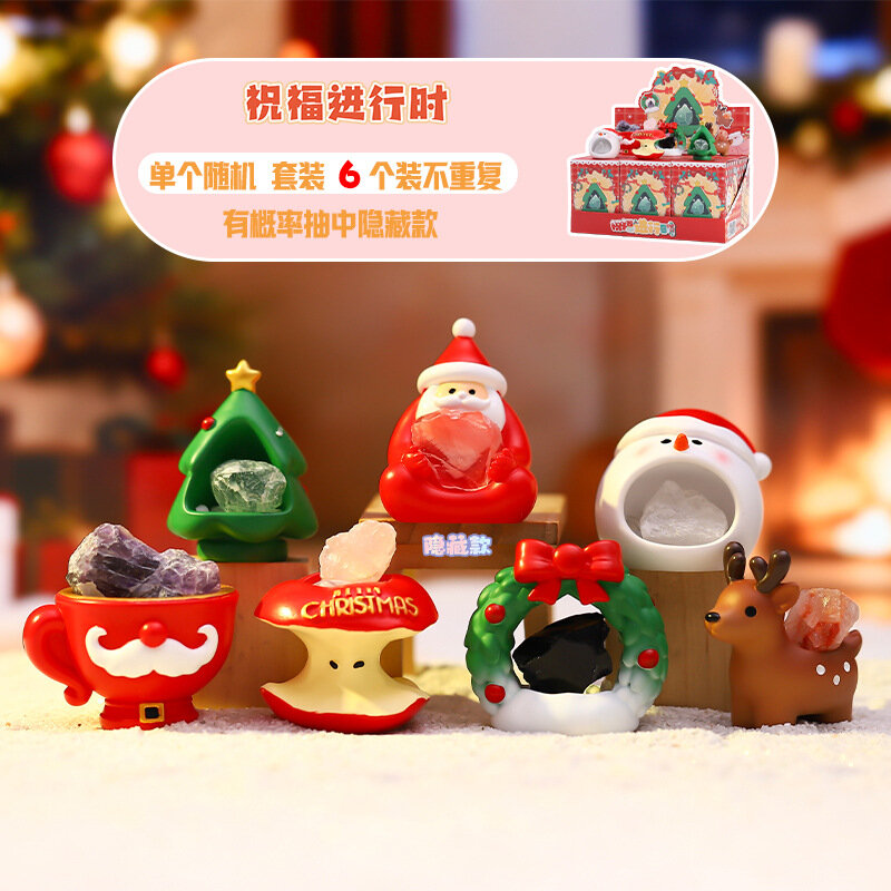 Meow Realm Aroma Crystal Blind Box Креативная фигурка котенка Модная игрушка Плавающий кристалл из смолы Настольное украшение