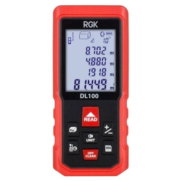 Дальномер лазерный и рулетка RGK DL100