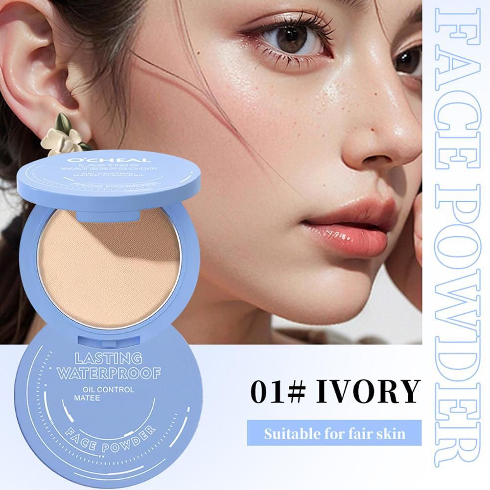 O'CHEAL Пудра компактная матирующая, оттенок 01 Ivory
