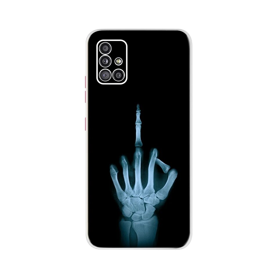 Чехол для Samsung Galaxy A51 4G черный, Picture-C16