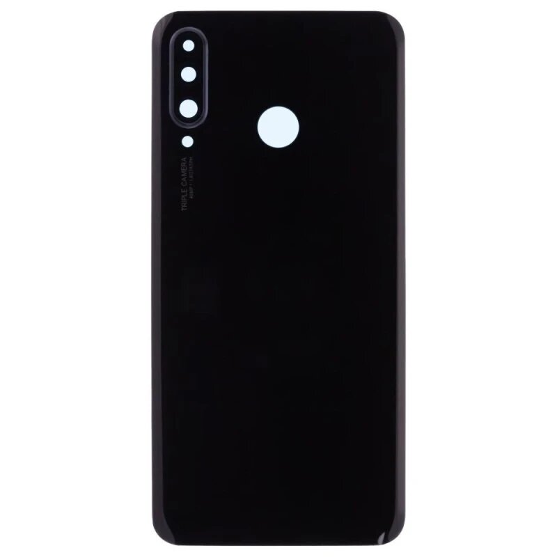 Задняя крышка для Huawei P30 Lite / Nova 4e (MAR-LX1M/MAR-AL00) (48MP) (черный) (в сборе со стеклом камеры)