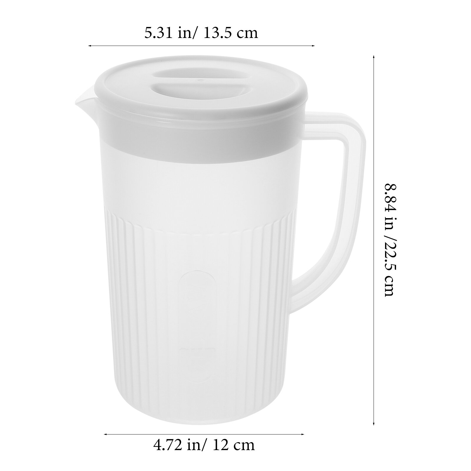 Ведro Для Воды С Крышкой Для Напитков Объём 22.5X19X13.5Cm Белый