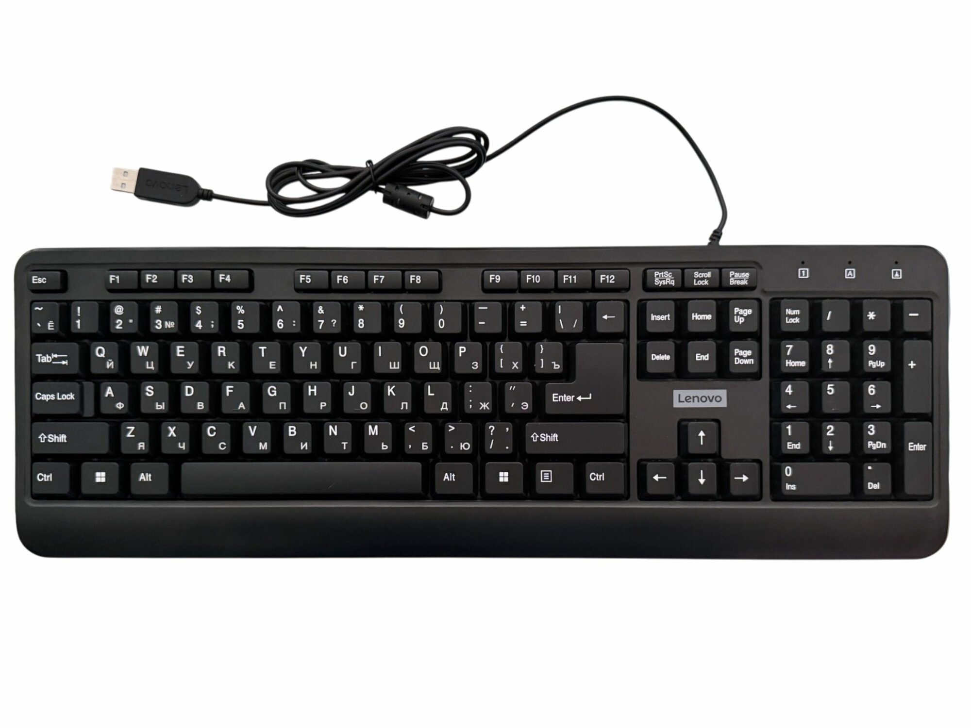 Клавиатура Lenovo KB-9590U Wired 160 ru проводная AI USB (бывшая Traditional / Classic / Prefered Pro) русская раскладка прямо с завода