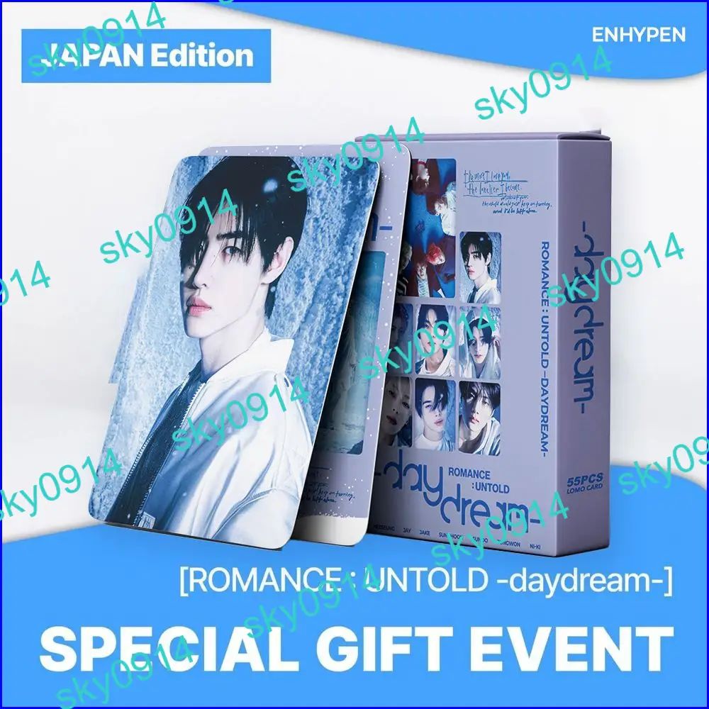 Карты ENHYPEN LOMO, 55 шт, альбом ROMANCE UNTOLD Daydream K-POP Mini EN Photo 2024, коллекционный плакат с идолами для фанатов ENHYPEN-ROMANCE UNTOLD-мечта ломо