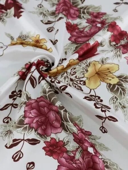 Ткань для шитья, атлас, с печатным рисунком, 80 г/м , продается отрезом (в метрах).5mx150cm