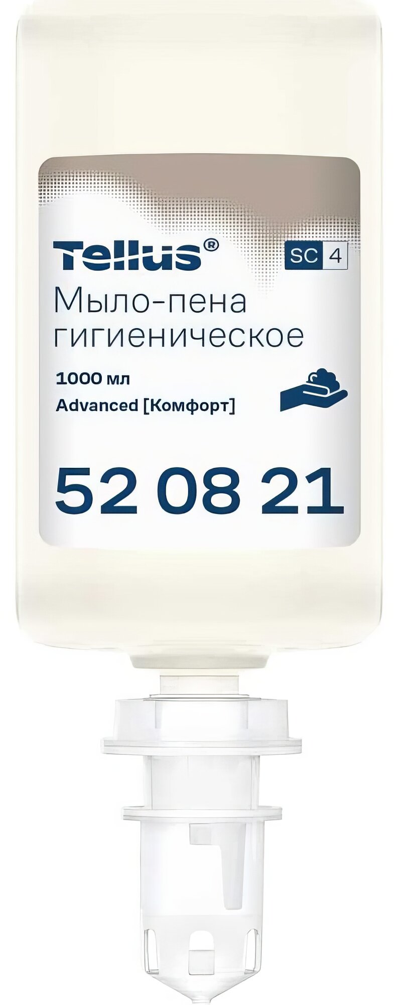 Жидкое мыло-пена Tellus Advanced гигиеническое, 1 л, S4 арт. 520821 25530