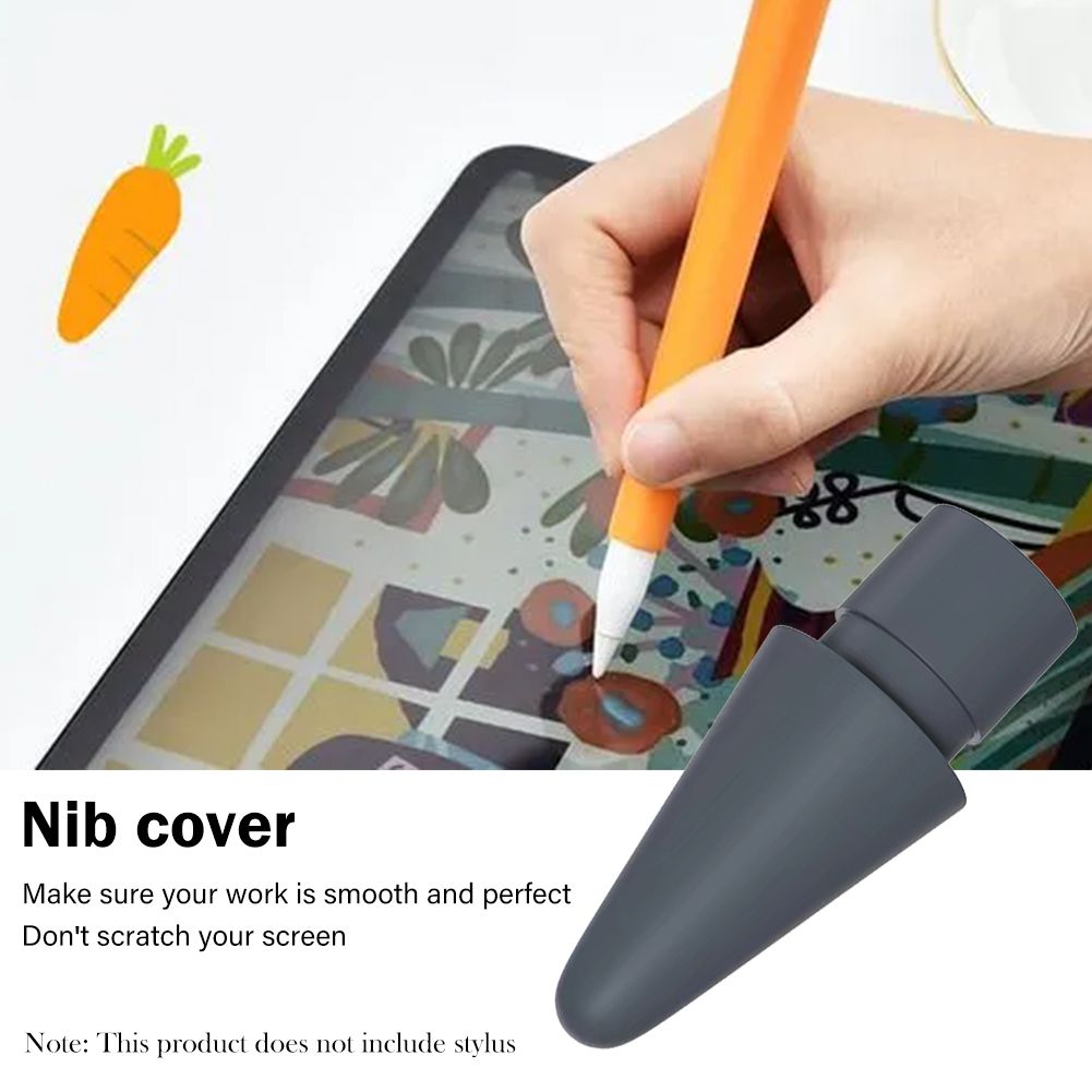 Заменяемые стилусные наконечники для Apple Pencil 1 и 2, силиконовые с металлическим сердечником, 2,0 мм
