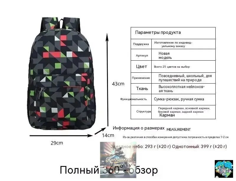 Рюкзак спортивный с принтом Официальные талисманы ЧМ по футболу 2026, синий — фото 1
