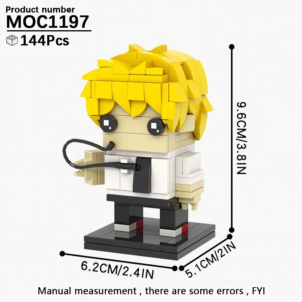 MOC1197 Denji Makima BrickHeadz 144pcs