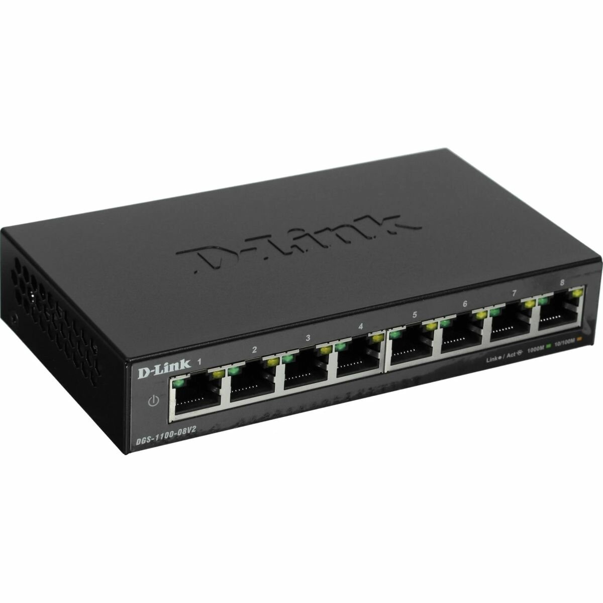 Коммутатор D-Link DGS-1100-08V2/A1A L2 8 портов 10/100/1000Base-T настр (2292092)