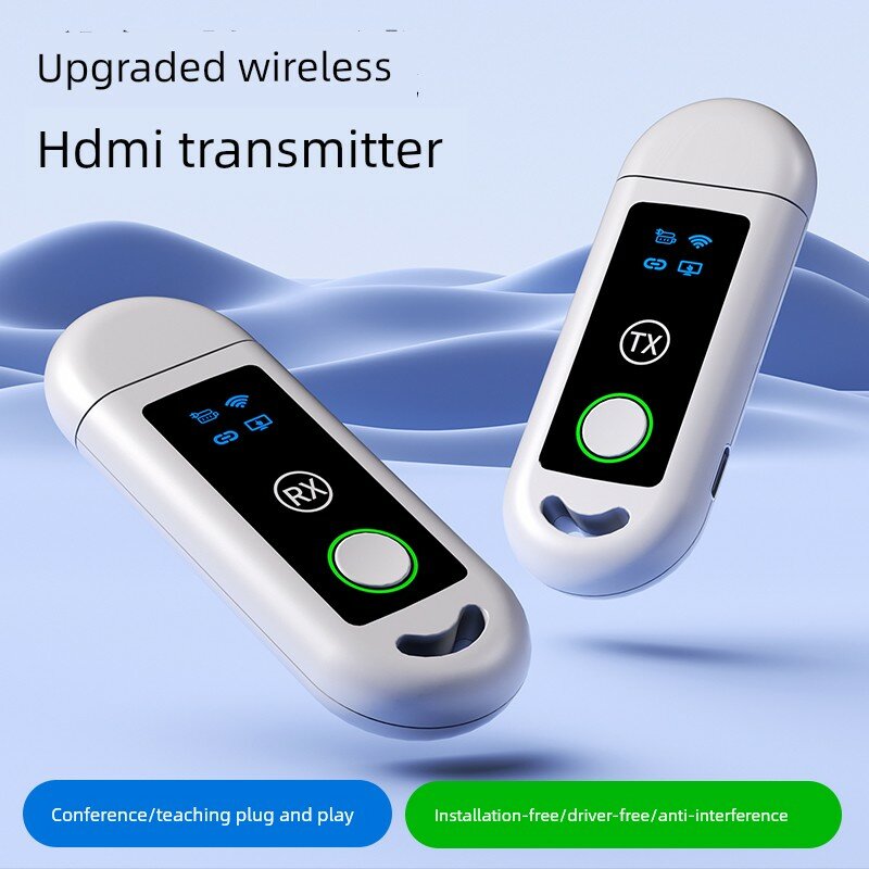 Беспроводной HDMI передатчик и приемник 50м со встроенной антенной для телевизора и монитора