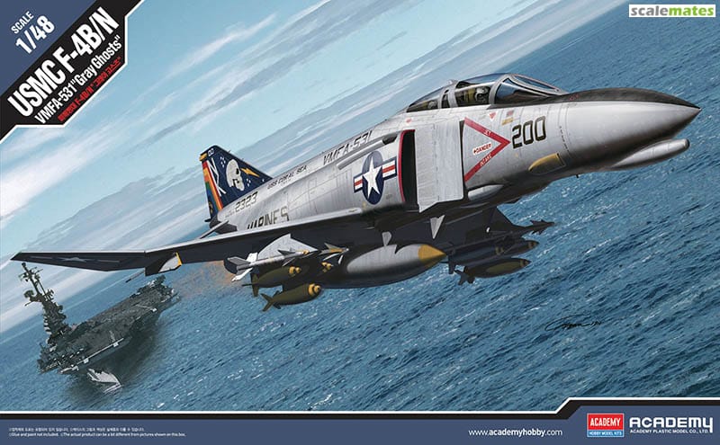 Сборная модель "Самолет USN F-4B/N VMFA-531 "Gray Ghosts" (1:48), артикул 12315