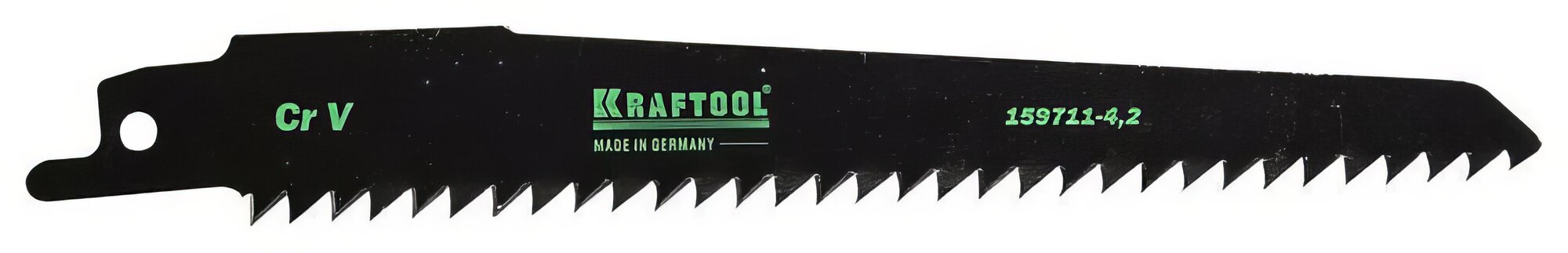 Полотно по дереву KRAFTOOL 130 мм, Cr-V, шаг 4.2 мм для электроножовки 159711-4,2
