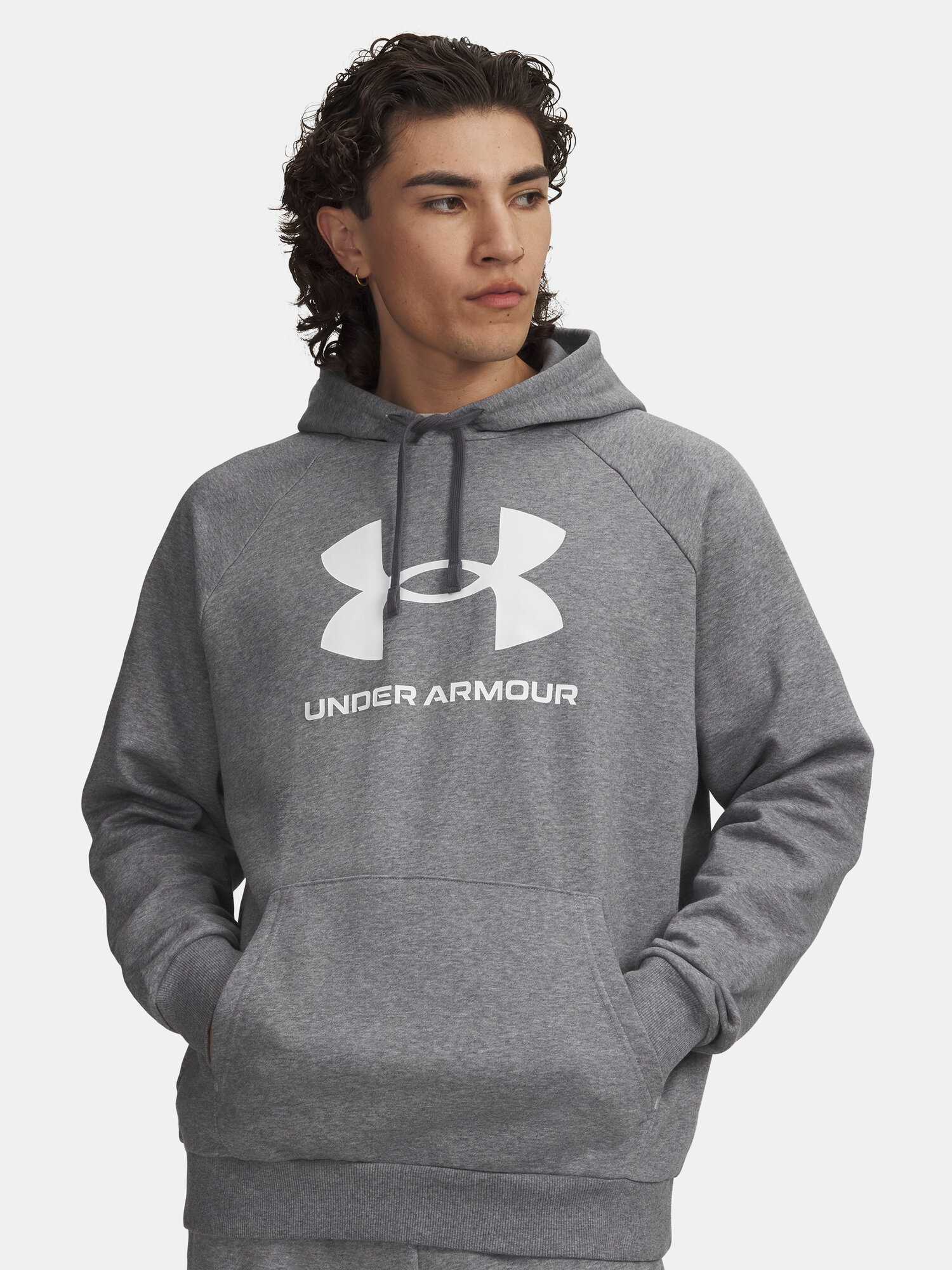 Худи Under Armour Rival, размер 2XL, , темно-серый