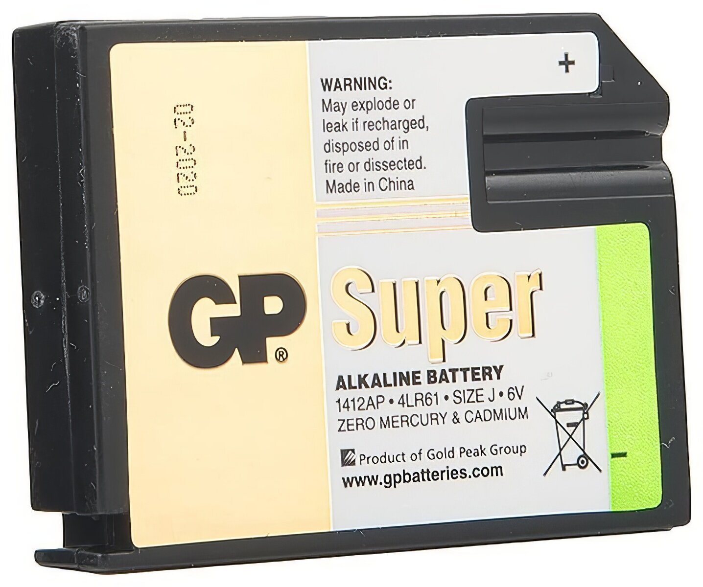 Алкалиновая батарейка GP super alkaline 4lr61 - 1 шт. на блистере 1412AP-2CR1 1412AP-2CR1 26074343