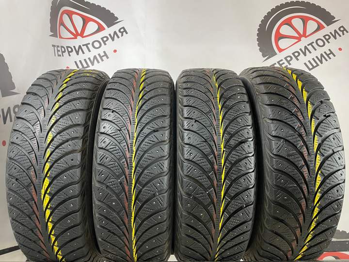 Комплект (4 шт) зимних БУ шин шипованные Sava Eskimo Stud 185/65 R15 50% износ