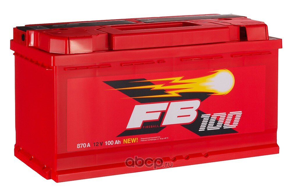 Аккумулятор FB 100 А/ч Обратная 353x175x190 EN870 А FB 6CT100VLR, 100 Ач