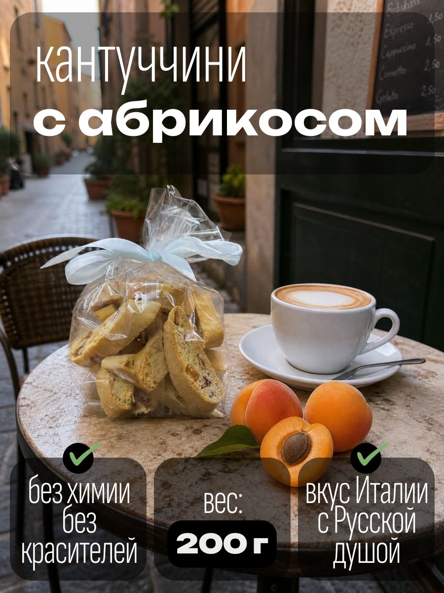 Кантуччини с абрикосом 200г