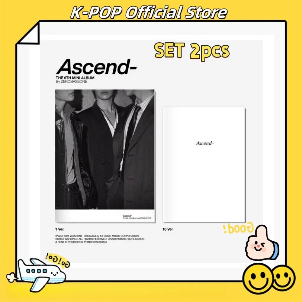 Альбом ZEROBASEONE The 6th Mini Album Ascend ( 2) - Фотокнига, CD-R, постер, фотокарта