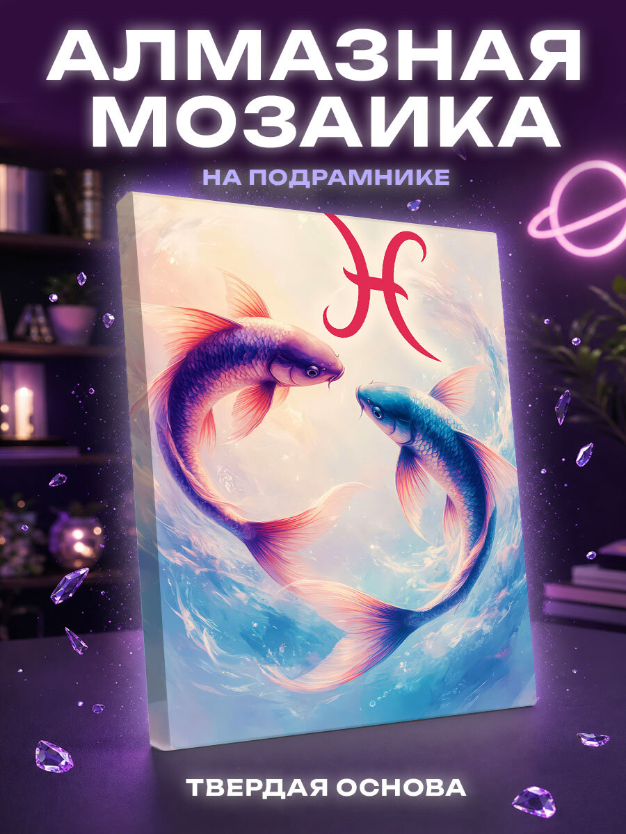 Алмазная мозаика Рыбы