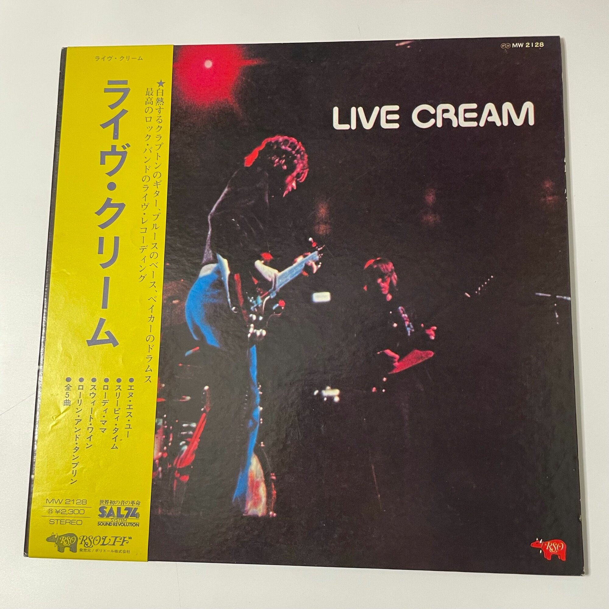 Винтажная виниловая пластинка LP Cream, Live Cream (Япония 1975) (Оби)