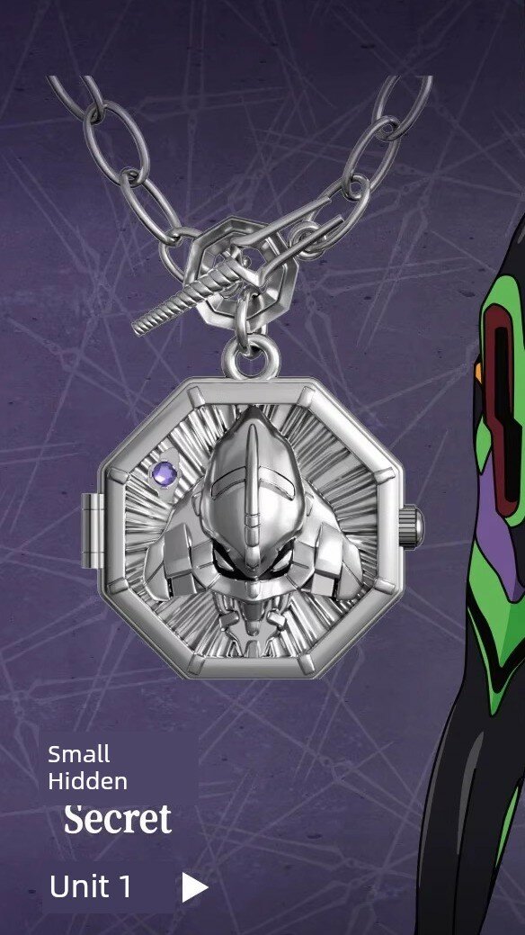 Серия часов EVA Evangelion с скрытым персонажем Единица-01, открытый коробок, специальный подарок