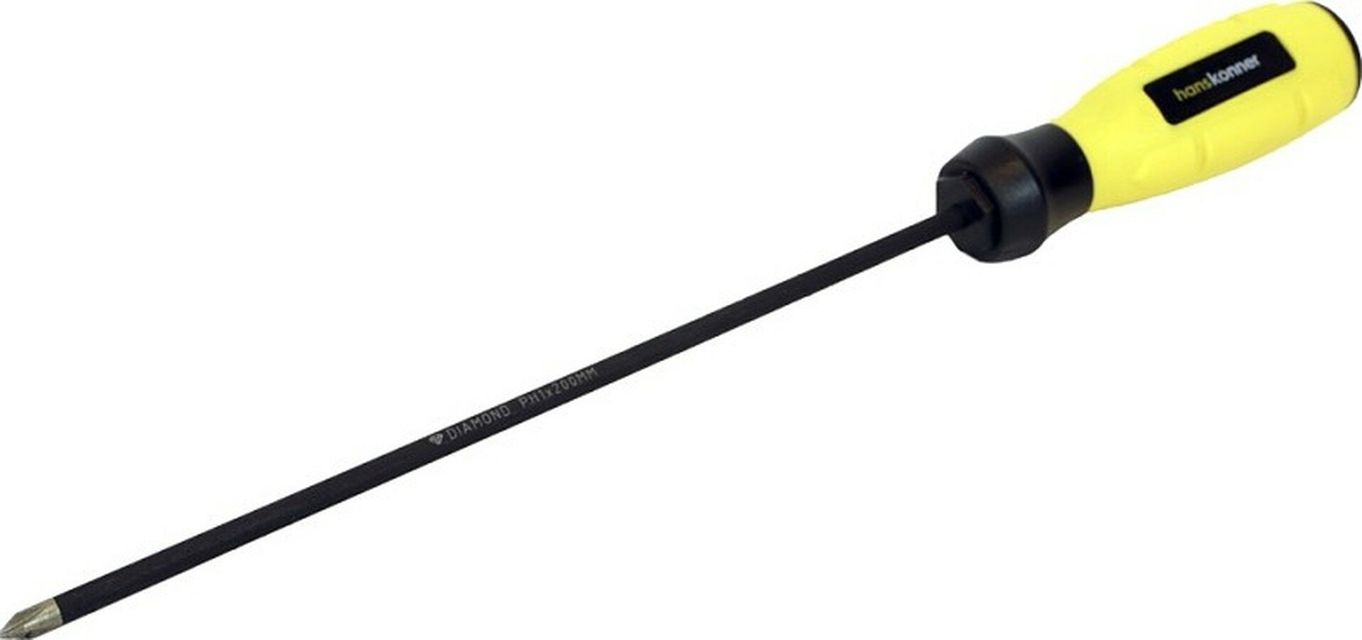 Отвертка крестовая HANSKONNER HK1040-16-PH1-200 алмазн. наконечник