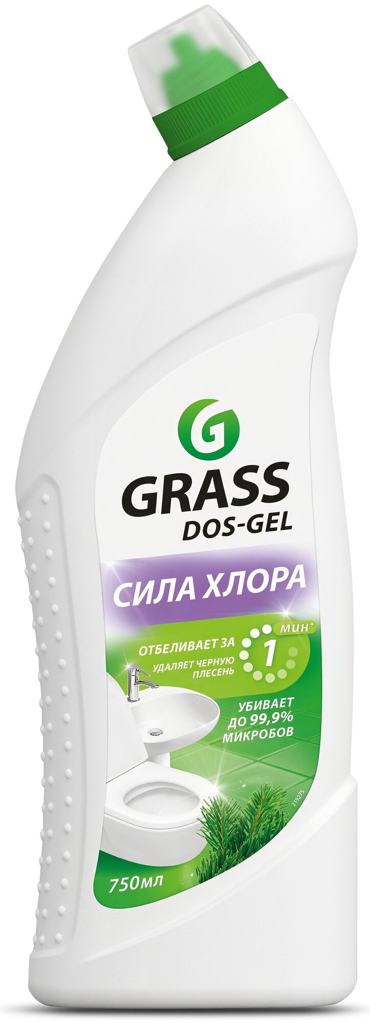 Универсальный чистящий гель Grass DOS GEL Сила хлора 750 мл