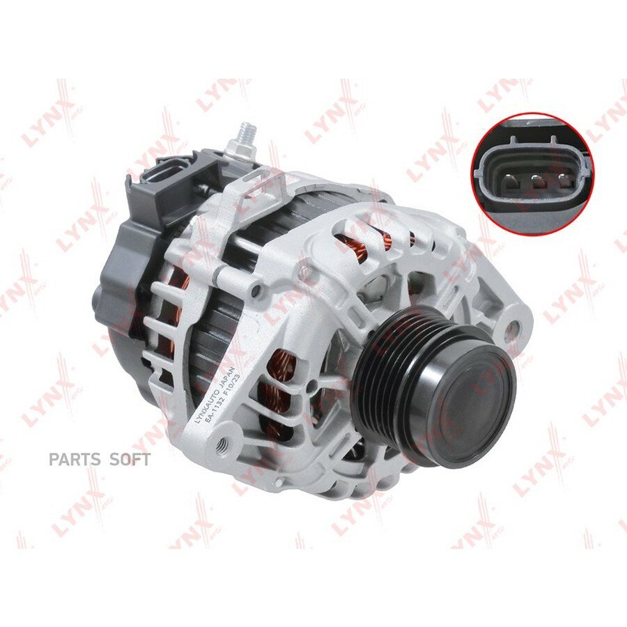 Генератор 90A HYUNDAI i20 1.4 08-15 / i30 1.4-1.6 11-16 / ix20 1.4-1.6 10-19, KIA Ceed 12-18 / Venga 1.4-1.6 10-17 от официального дистрибьютора, LYNXAUTO, артикул EA1132